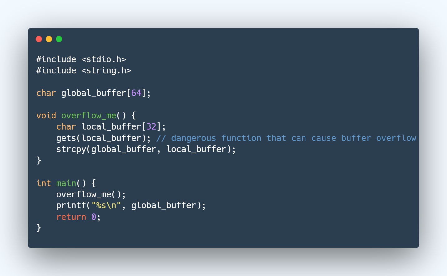 Overflow Vulnerabilities