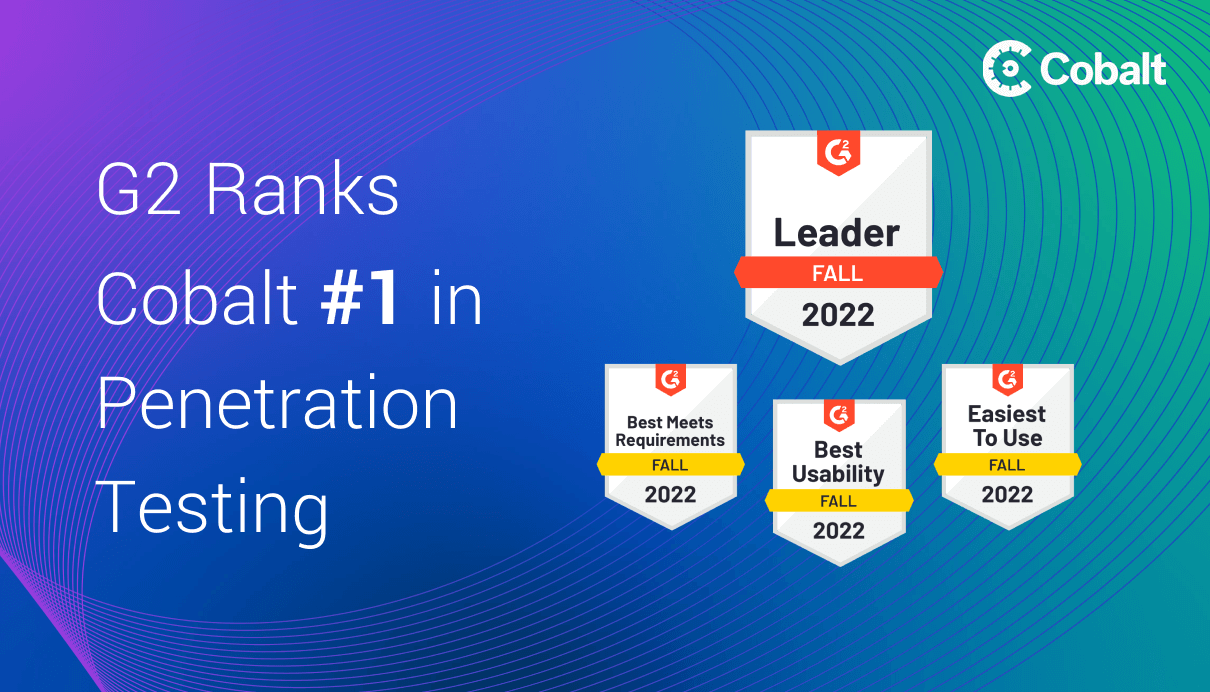 G2 Ranks Cobalt #1 in Penetration Testing
