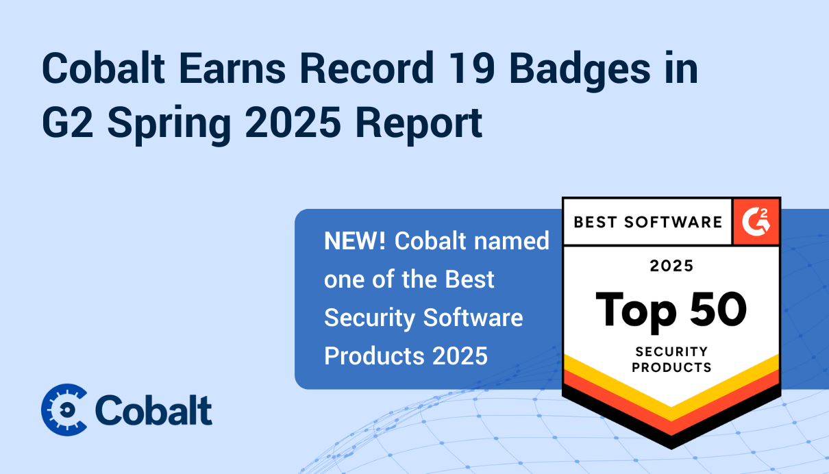 Cobalt Earns Record 19 Badges in G2 Spring 2025 Report