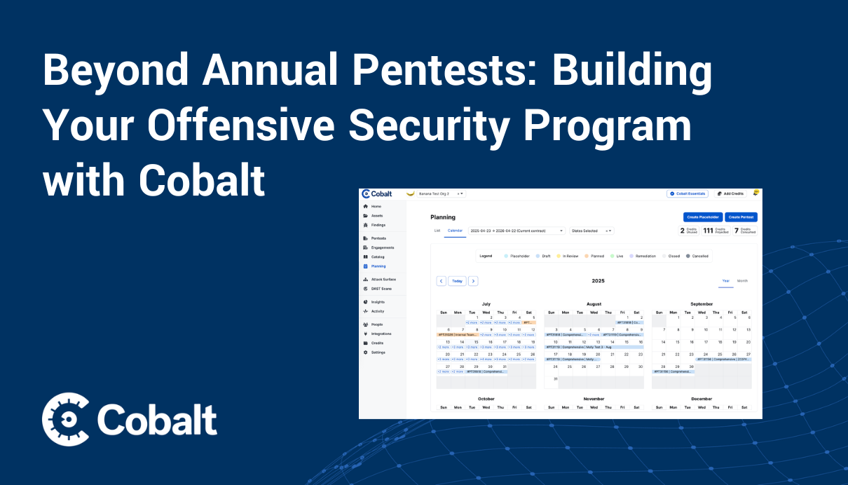 Beyond Annual Pentests: Building Your Offensive Security Program with ...