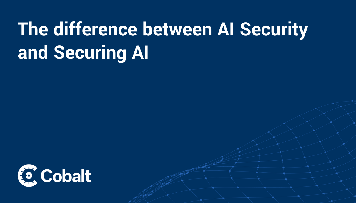 The difference between AI Security and Securing AI